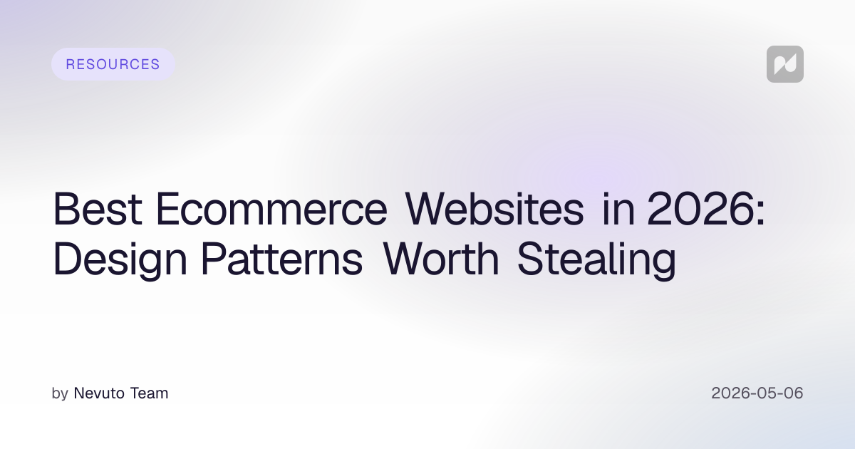 Best Ecommerce Websites in 2026: Design Patterns Worth Stealing